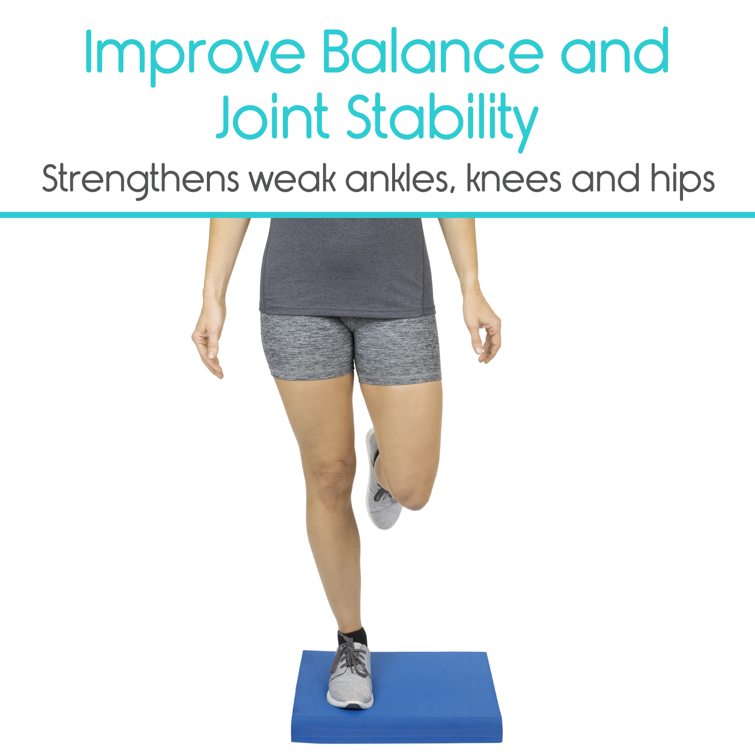 Vive Balance Pad Foam Large Yoga Mat Trainer for Physical Therapy Helps ...