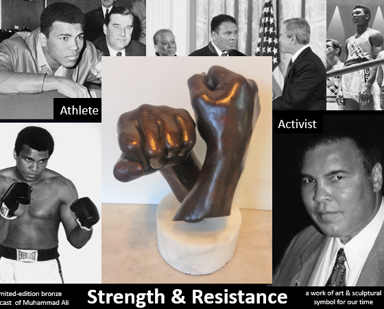 Muhammad Ali's Iconic Hands Cast in Bronze, Unveiled as Work of Art and ...